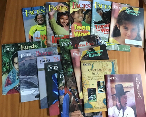 Lot of 13 FACES magazines excellent condition - great for homeschooling ...