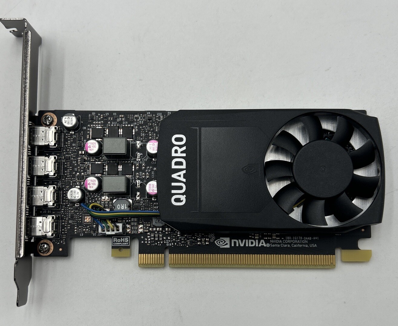 NVIDIA Quadro P1000 4GB GDDR5 4x Mini-Display Port PCIe 3.0 x16 ...