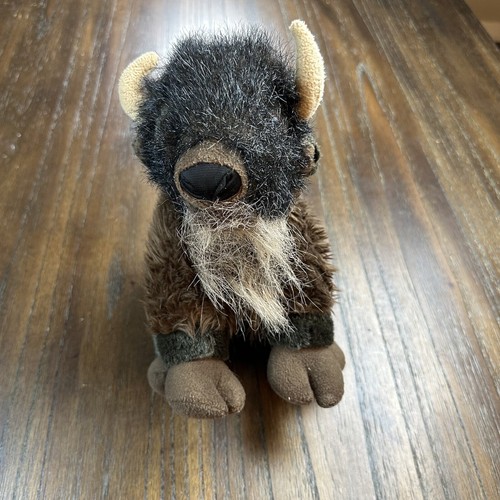 Fiesta Plush 9.5" Sitting Bison Stuffed Animal Toy A17267 Buffalo Brown ...