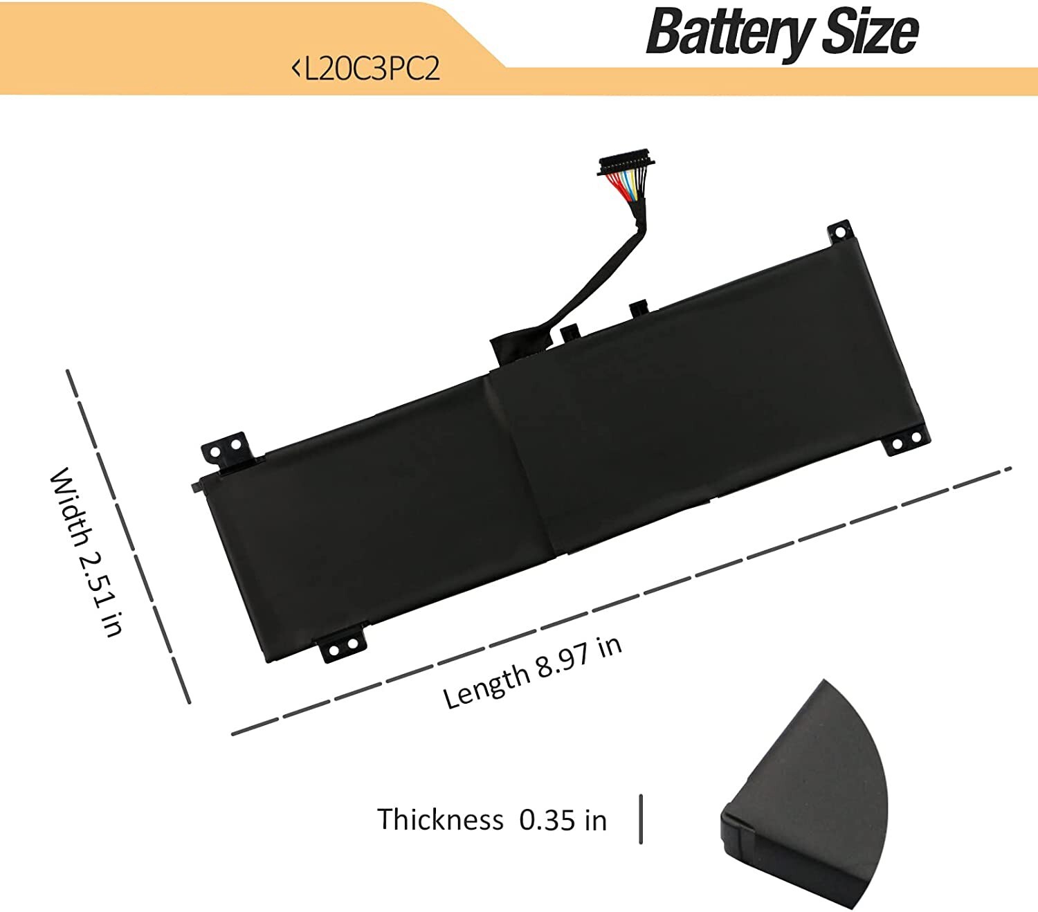 New L20C3PC2 Battery for Lenovo IdeaPad Gaming 3-15ACH6 3-15IHU6 ...