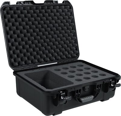 Gator Water Proof Injection Molded Microphone Case; Fits up to 16 Wired ...
