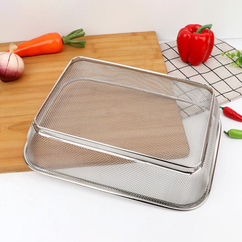Stainless Steel Mesh Tray Fruit Water Filter Basket Colander Bowl | eBay