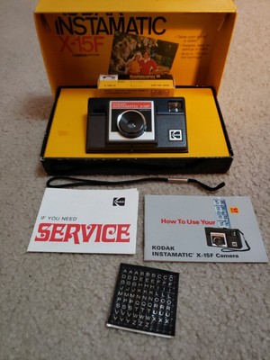 Vintage Kodak Instamatic X-15F 126 Film Camera in Original Box By K ...