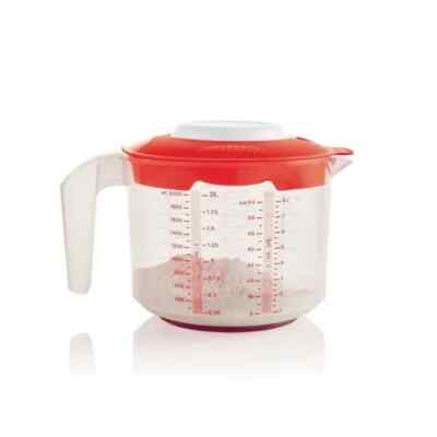New Tupperware EZ Mix N Store Pitcher 8cup/2L chili Red baking ...