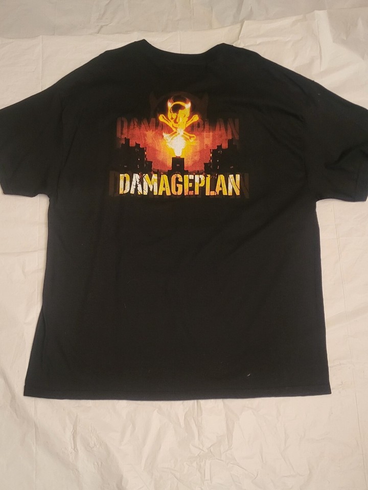 T-SHIRT - DAMAGEPLAN - THE BAND - HEAVY METAL/ROCK - "XXL"- 2/SD - RARE ...