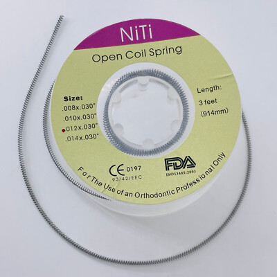 1 Roll Dental Orthodontic Niti Open Coil Spring Spool Dia.012 *030 ...
