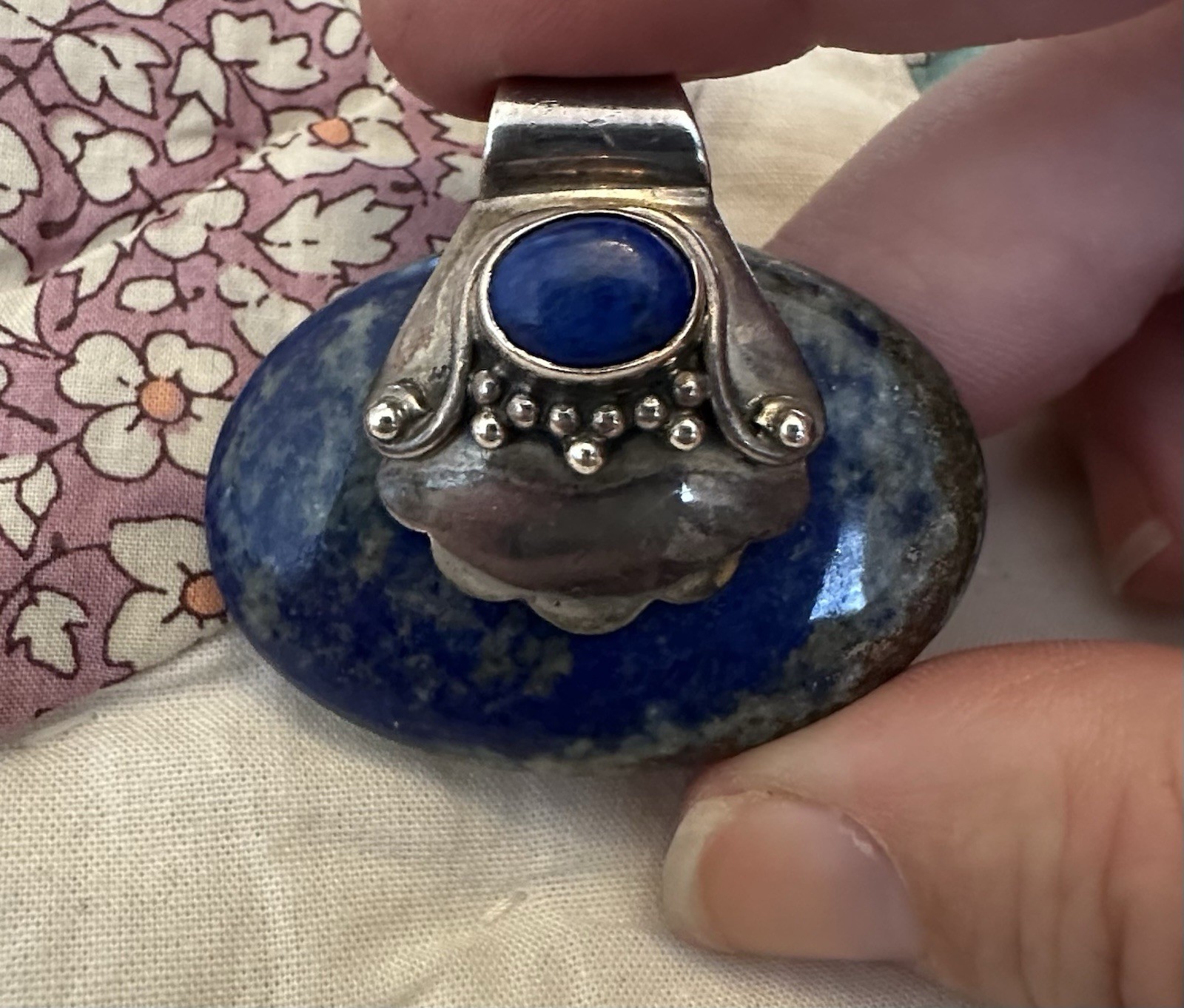 Lapis Lazuli 925 Sterling Silver Pendant Handmade Stu… - Gem