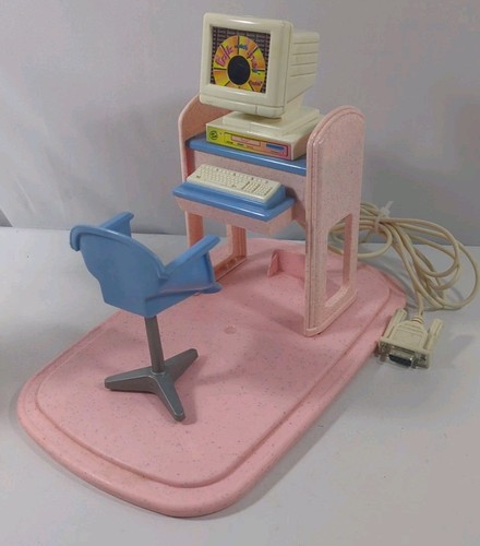 1997 Talk To Me Vintage Barbie Computer Desk Mattel #17350 | eBay