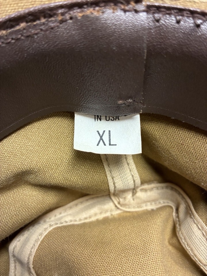 FILSON Tin Cloth Wide Brim HAT MADE IN USA WATERPROOF - Size XL | eBay