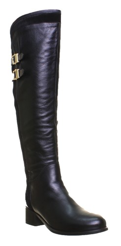 Justin Reece Freya Womens Leather Knee High Riding Boots In Black Size ...