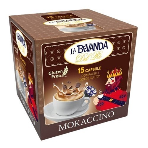 MOKACCINO LA BEVANDA DEL RÈ - Box 15 DOLCE GUSTO COMPATIBLE CAPSULES ...