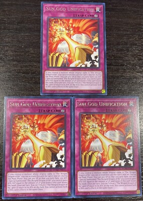 3x Sun God Unification 1st Edition Rare MZMI-EN071 Yu-Gi-Oh! | eBay
