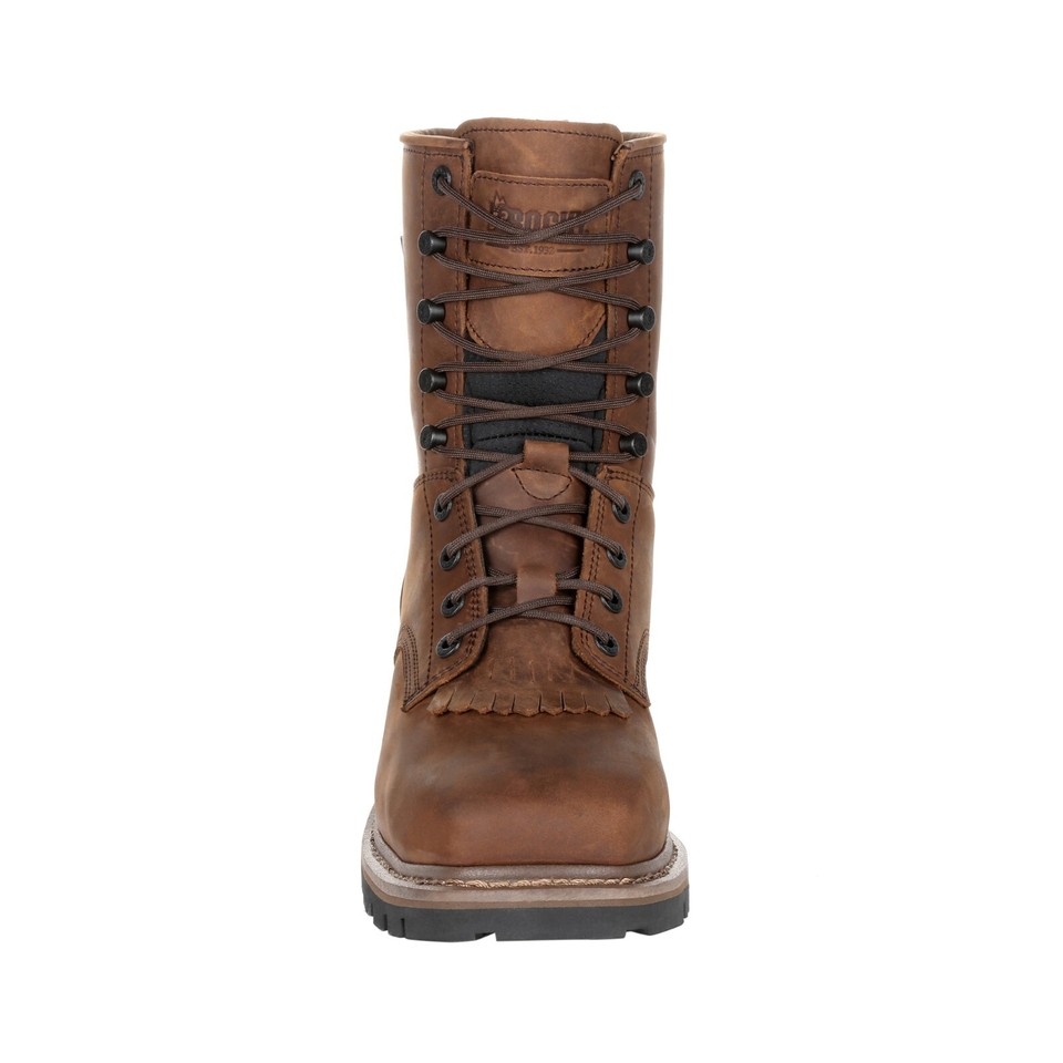 ROCKY SQUARE TOE LOGGER WATERPROOF WORK BOOTS RKK0276 - ALL SIZES - NEW ...