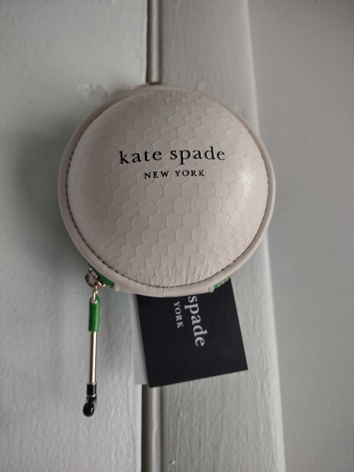 NWT Kate Spade TEE TIME GOLF BALL Leather Novelty Coin Purse KF978 | eBay