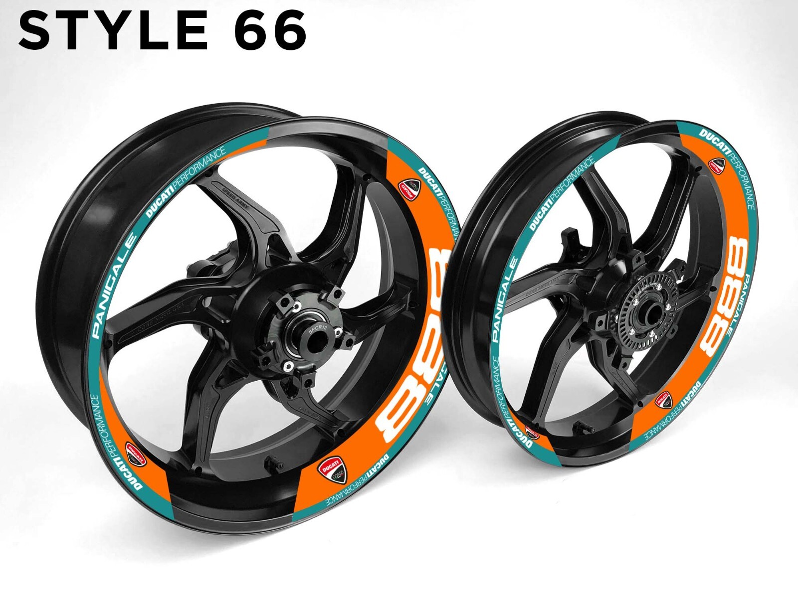 Ducati 888 Moto Jante Drapé Stickers Autocollant Pour 43.2cm Wheels | eBay