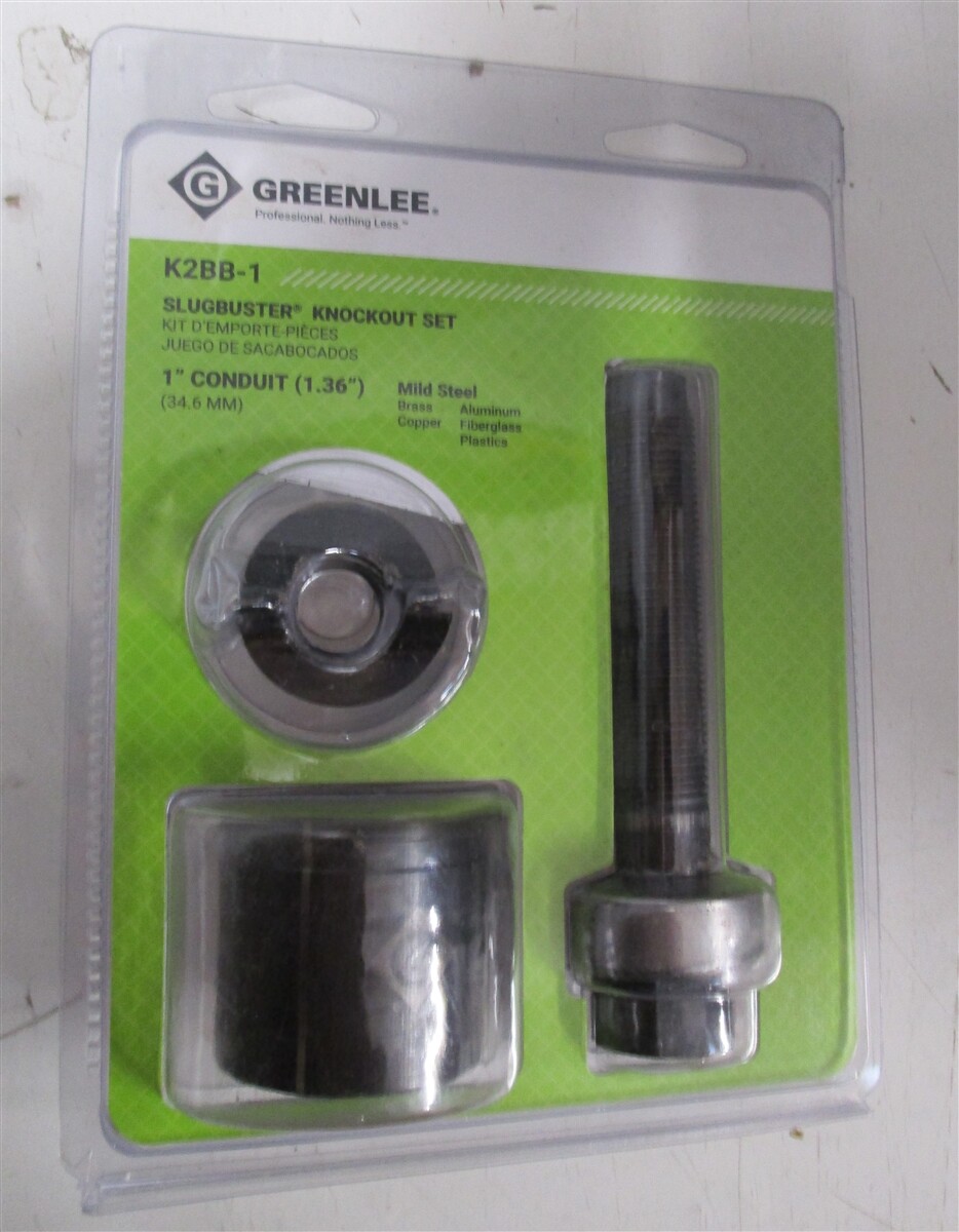 GREENLEE K2BB-1 Slugbuster Knockout Set 1" Conduit Mild Steel NEW | eBay