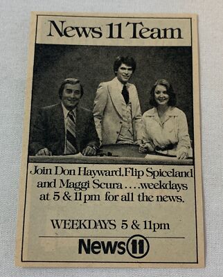 1979 small KNTV tv news ad ~ DON HAYWARD, FLIP SPICELAND, MAGGI SCURA ...