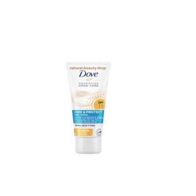 Dove SPF15 Nourishing Nutri Duo Hand Cream 75ml Care & Protect All Skin ...