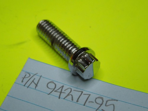 1 NOS OEM Harley Davidson Chrome 5/16"-18 x 1" 12-Point Screw P/N 94277 ...