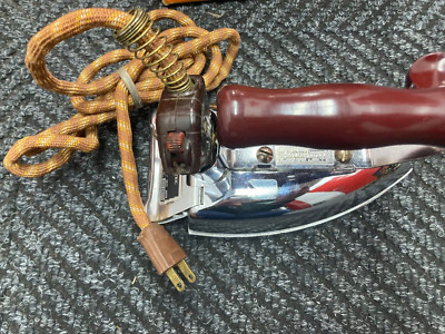 Vintage GE Hotpoint Super-Model "R" 6 Electric Iron 169F61 & Box Marked ...