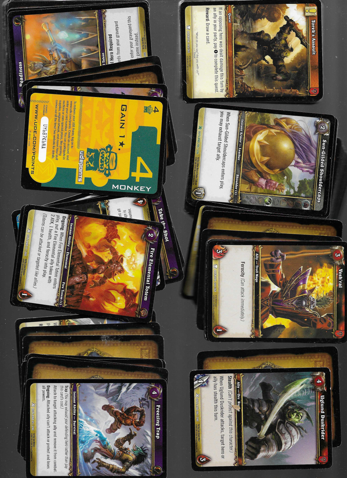 lot of loose unsorted uncounted vtg world of warcraft card game | eBay