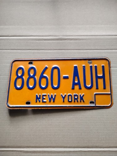 1980 New York License Plate - "8860 - AUH" NEW YORK | eBay