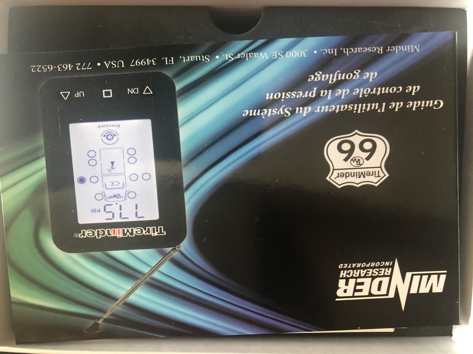 Tire Minder TPMS Tire Pressure Monitoring System TM66-M6 with 6 sensors ...