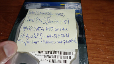 {Dell} [Studio 540] 40GB SATA HDD with the Windows XP Pro X64 OEM OS | eBay