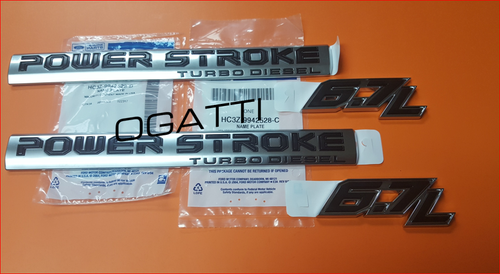 2016-2017 BRAND NEW OEM LH-RH KIT POWER STROKE EMBLEM SET-4 F-350 HC3Z ...