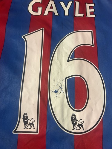 Men’s Crystal Palace 2014/2015 Macron Home Shirt W/ Dwight Gayle #16 ...