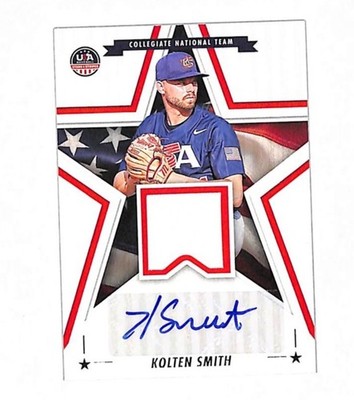 2025 Panini USA Stars & Stripes Kolten Smith Auto Autograph Jersey Card ...