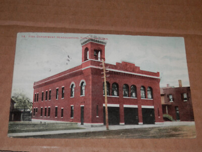 TORRINGTON CT - FIRE DEPARTMENT HEADQUARTERS - 1908 USED POSTCARD | eBay