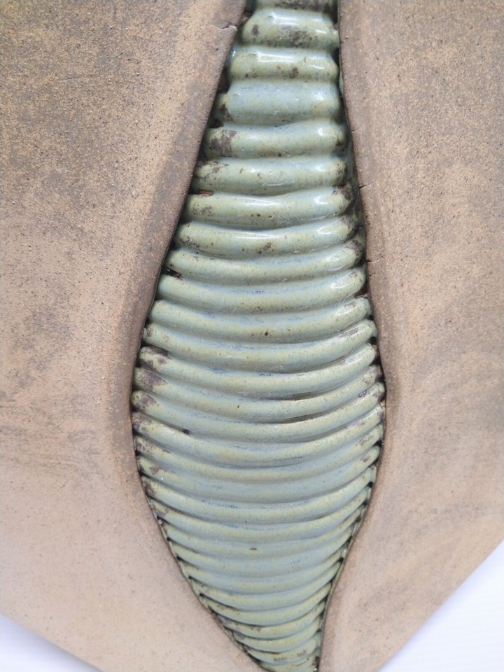 Vintage Large MCM Alka Malta Brown, Light Green Maltese Textured Vase ...