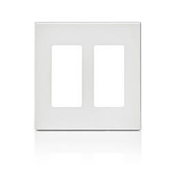 Leviton 80309-SW 2-Gang Decora Plus Screwless Wall Plate White | eBay