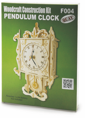 Pendulum Clock Woodcraft Construction Kit - New Wooden 3D Model Kit ...