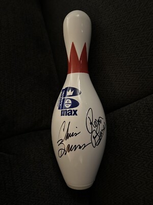 Chris & Ryan Barnes Brunswick PBA Signed Unused Bowling Pin Autographed ...