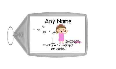 Thank You For Singing At Our Wedding Female Personalised Keyring | eBay UK