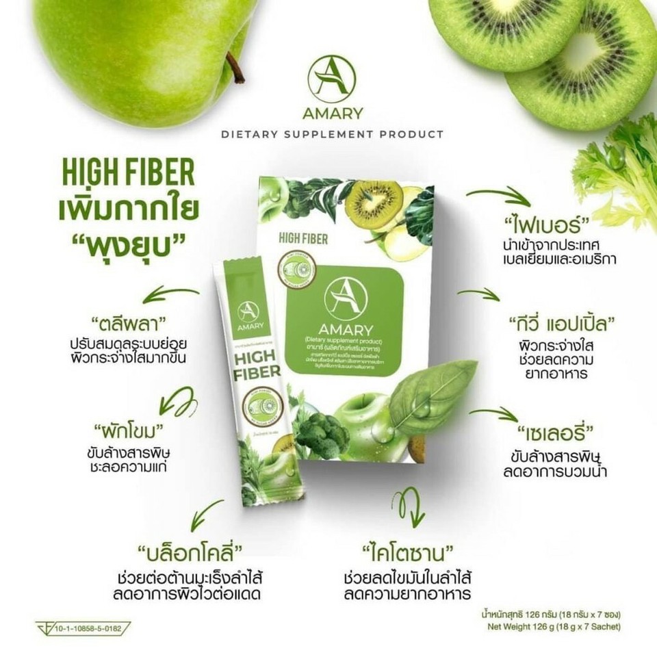 12x AMARY High FIBER Detox Diet Weight Loss Weight Management Fat Burn ...