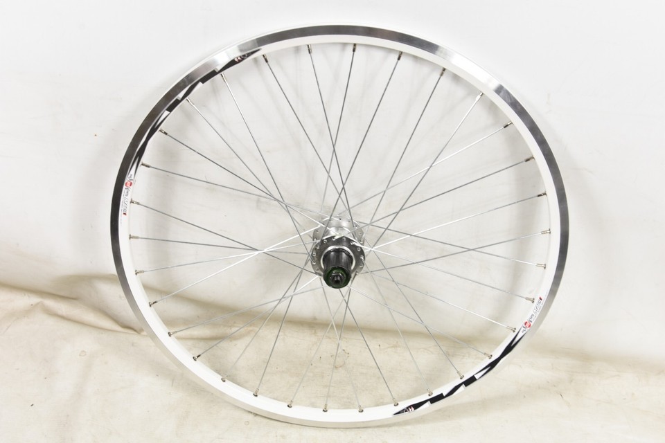 26" 559 - 17 WHEEL MX RIM 8/9/10 SPD CASSETTE DISC BRAKE BIKE WHITE ...