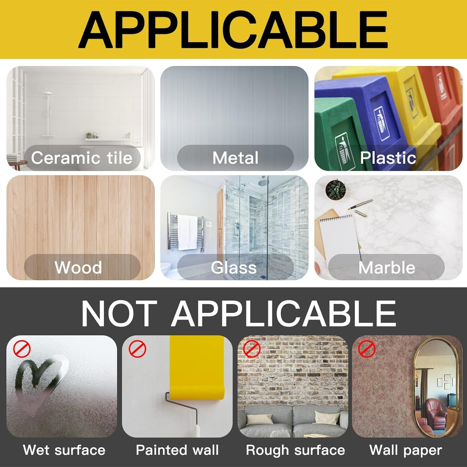 Double Sided Removable Mounting Adhesive Nano Gel 2Pcs | eBay