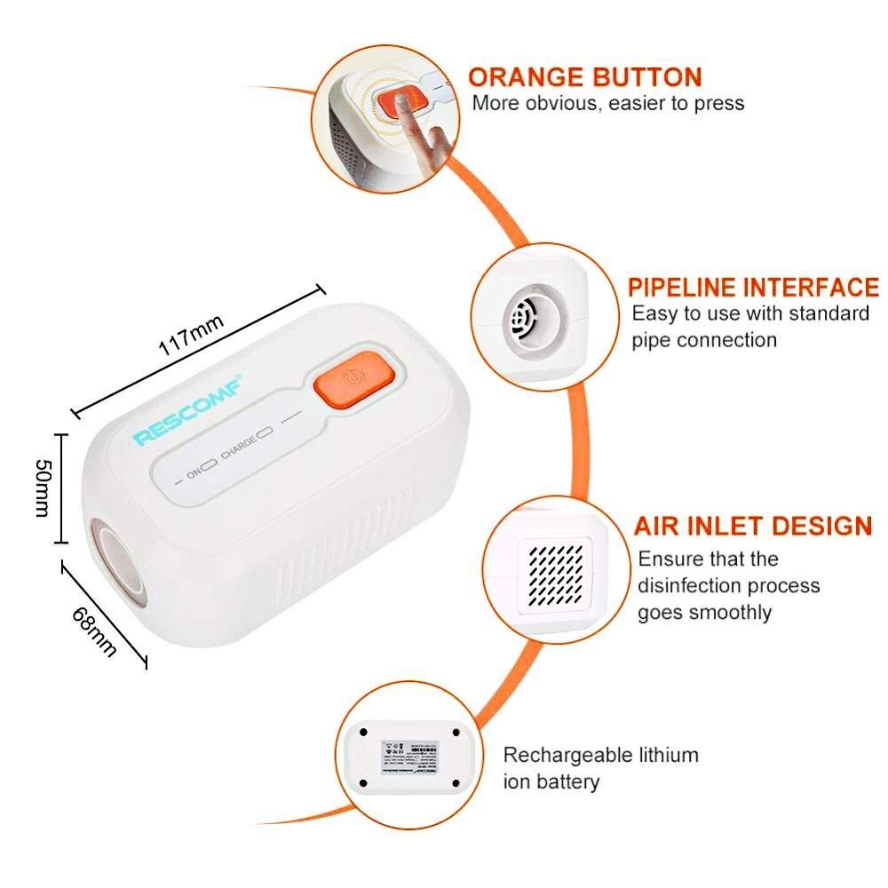 CPAP Cleaner Ozone Sterilizer Sanitizer Disinfector for Sleep Snoring ...