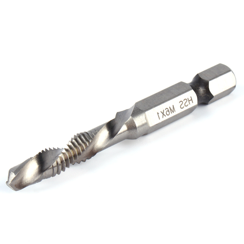M6 HSS 1/4in Hex Shank Drill & Tap Taper Drill Bits Power Tool ...