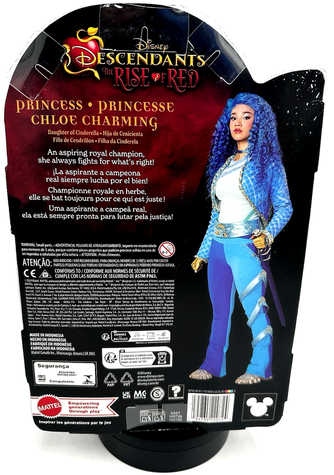 Mattel Disney Descendants The Rise of Red Fashion Doll Princess Chloe ...
