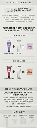 L'Oréal Paris Colorista Semi-Permanent Hair Color, Clear Mixer, 2 Pack ...