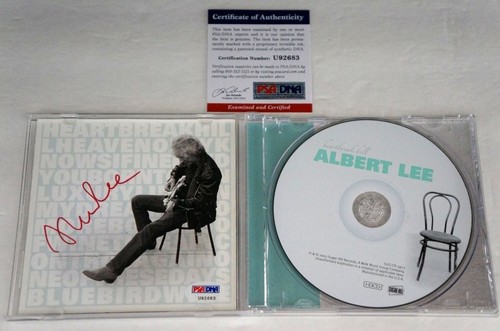ALBERT LEE Beautifully Signed HEARTBREAK HILL Complete CD PSA/DNA COA ...
