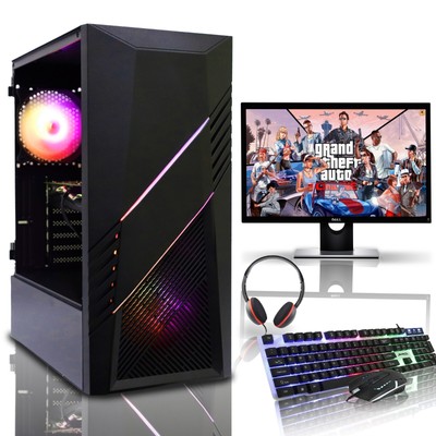 FAST Gaming PC Bundle Computer Intel Core i7 8GB RAM 1TB NVIDIA GT730 ...