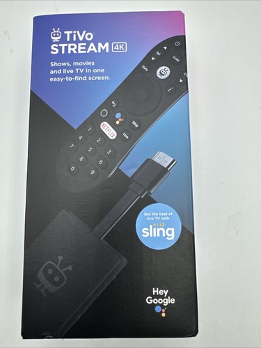TiVo Stream 4k with Google Voice Control Remote Brand New | eBay