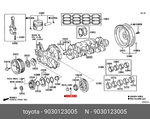 Genuine OE ring o, 9030123005 for TOYOTA 90301-23005 | eBay.de