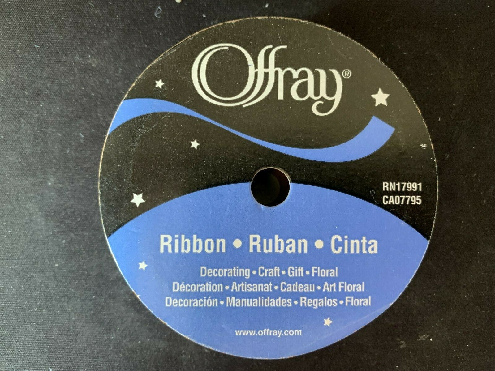 Berwick Offray White Ribbon Ruban RN17991 5/8" x 18 FT White 1 ROLL ...