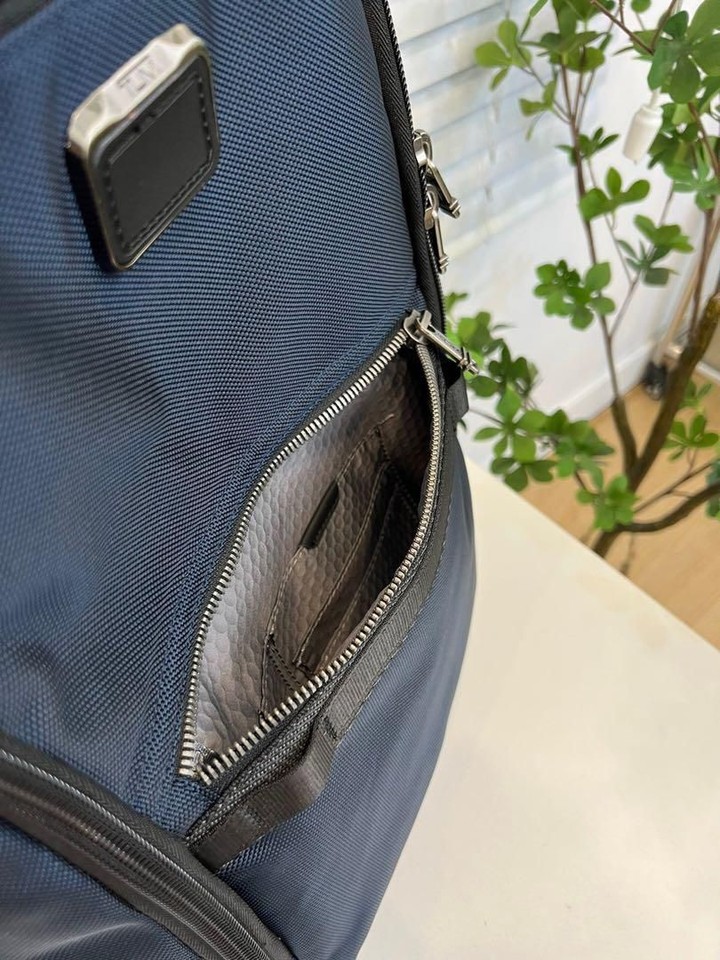 NEW TUMI Alpha Bravo Dynamic 232782 Navy Blue Business Backpack Nylonc ...